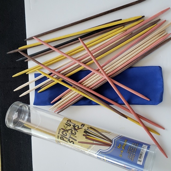 Channel Craft | Toys | Blue 32 Channel Craft Real Wood Pickup Sticks ...